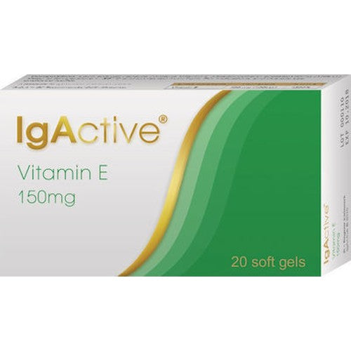 IgActive Vitamin E 150mg 20 soft capsules – Medone