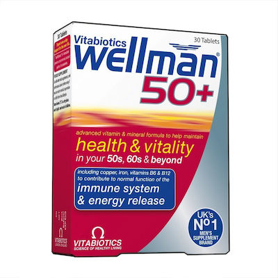 Vitabiotics Wellman 50+ 30 tablets – Medone