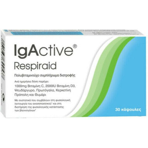 IgActive Respiraid Supplement for Strengthening the Immune System 30 c ...