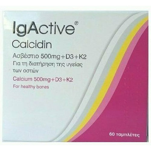 Novapharm Igactive Calcium 500mg + D3 + K2 500mg 60 tablets – Medone